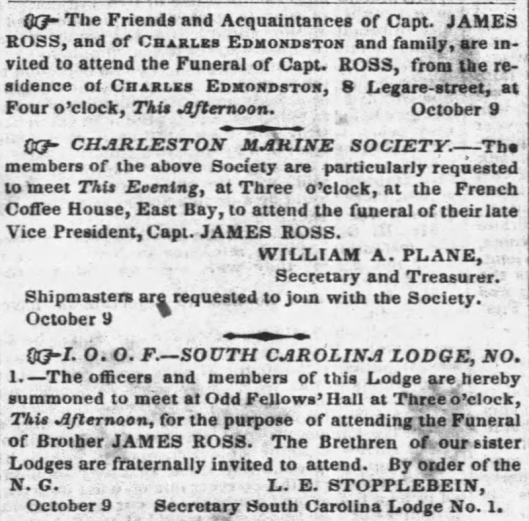 More Charleston, S.C. Cemetery Hopping: Stopping By First Scots ...